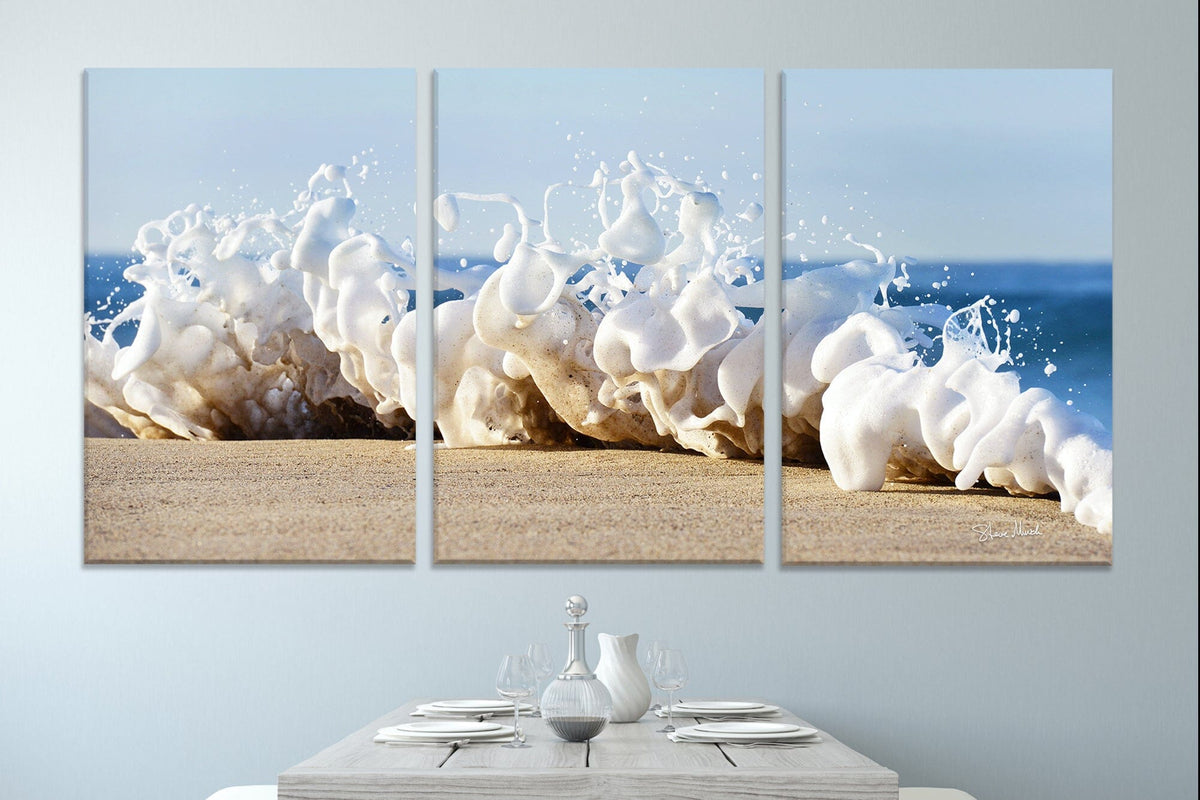 Foamy Flute - Wave Foam on Beach Sand Wall Art Photograph – Latitudes ...