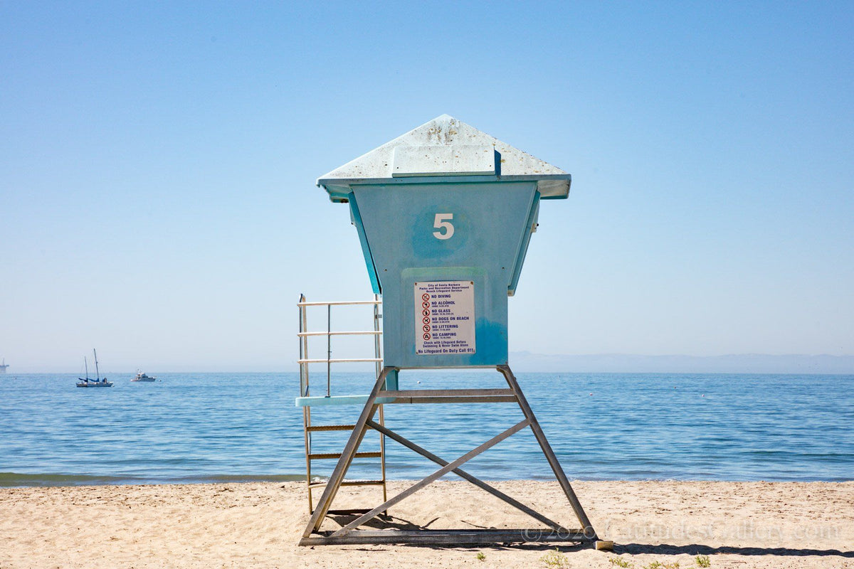 Santa Barbara Lifeguard Tower - California Beach Photograph – Latitudes ...