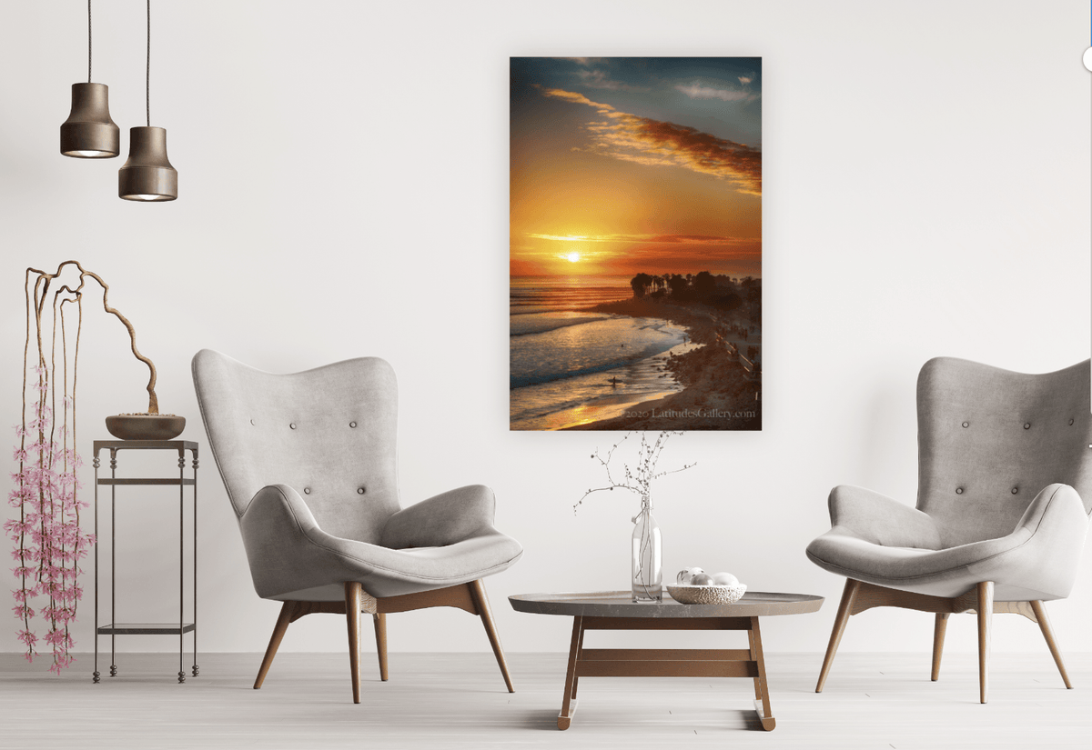 C Street Surf Session - Surfers at Sunset Photo, Ventura, CA ...