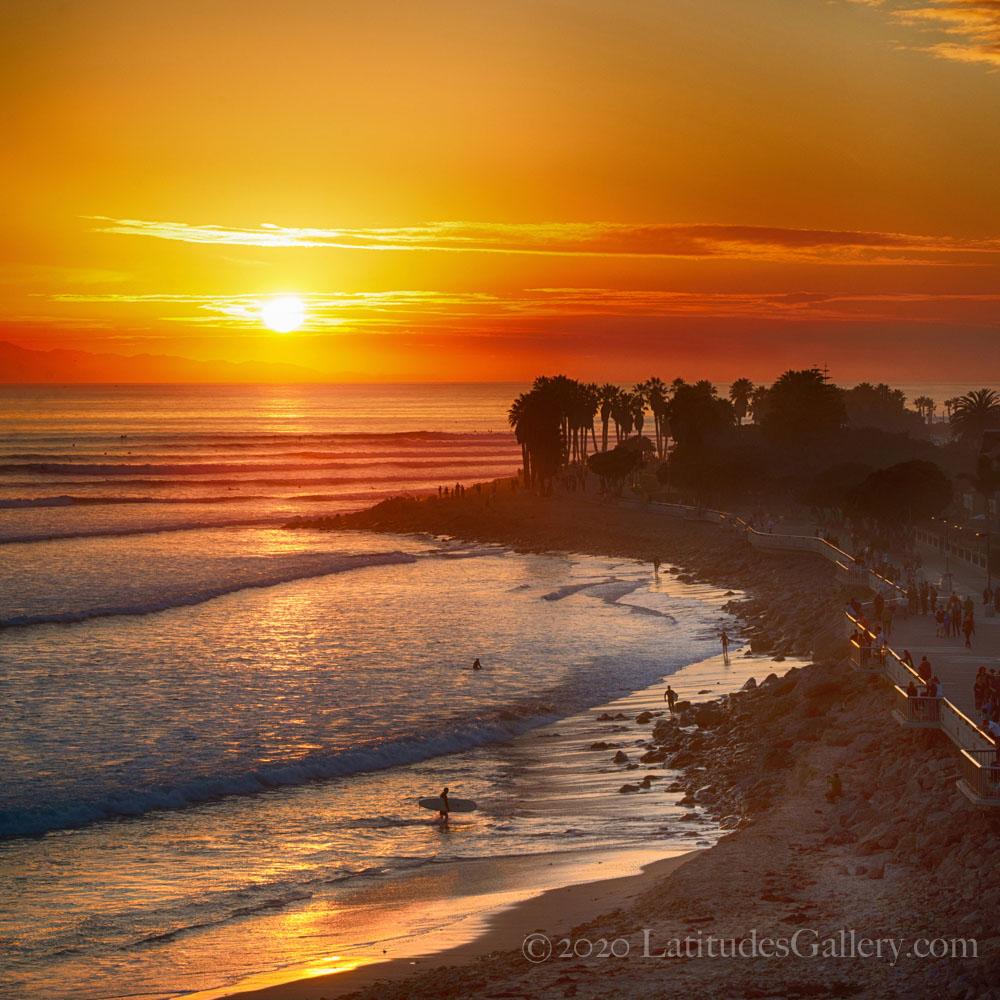 "C Street Surf Session" - Wood Print – Latitudes Gallery