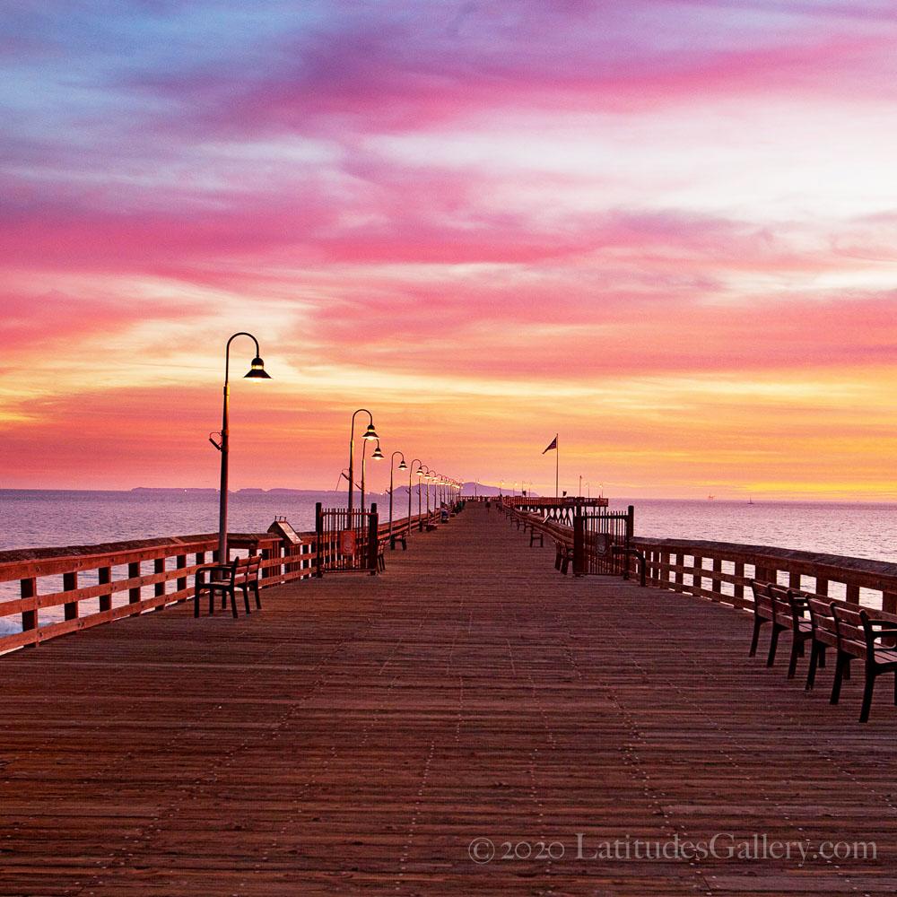 "Pink Pier" - Wood Print – Latitudes Gallery