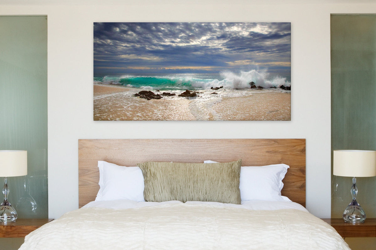 Emerald Seas - Stormy Sky Over Jewel Toned Sea Photograph, HI ...